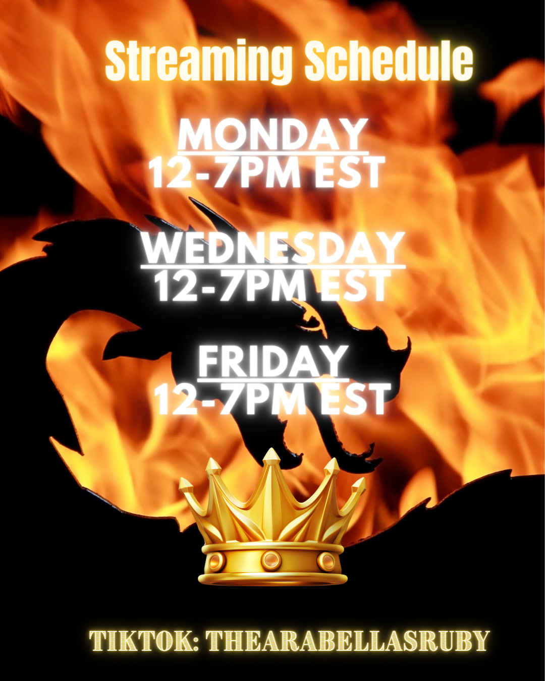 Arabellasruby Streaming Schedule